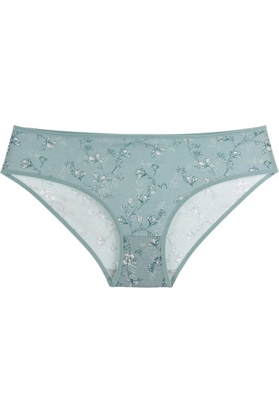 Donella 10'lu Renkli Baskılı Kadın Yüksek Bel Külot - 31711233B