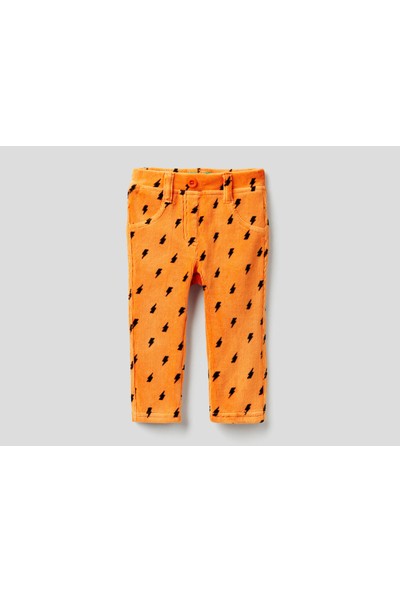 Fittilli Kadife Desenli Jegging