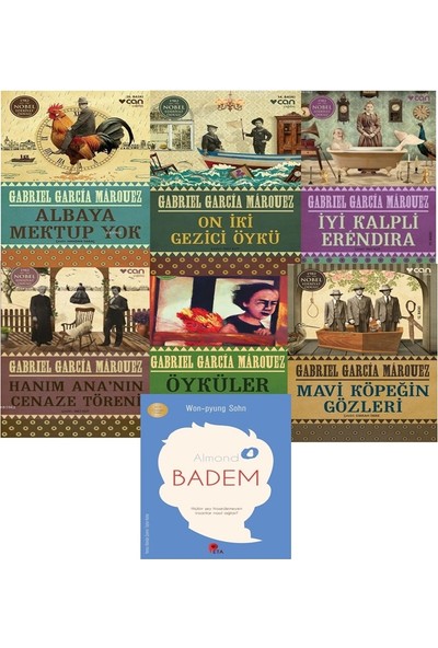 Albaya Mektup Yok - İyi Kalpli Erendira - On İki Gezici Öykü - Mavi Köpeğin Gözleri - Öyküler - Hanım Ana'nın Cenaze Töreni 6 Kitap Set + Badem Kitabı - Gabriel Garcia Marquez Albaya Mektup Yok - İyi Kalpli Erendira - On İki Gezici Öykü - Mavi Köpeğin Gözleri - Öyküler - Hanım Ana'nın Cenaze Töreni 6 Kitap Set + Badem Kitabı - Gabriel Garcia Marquez