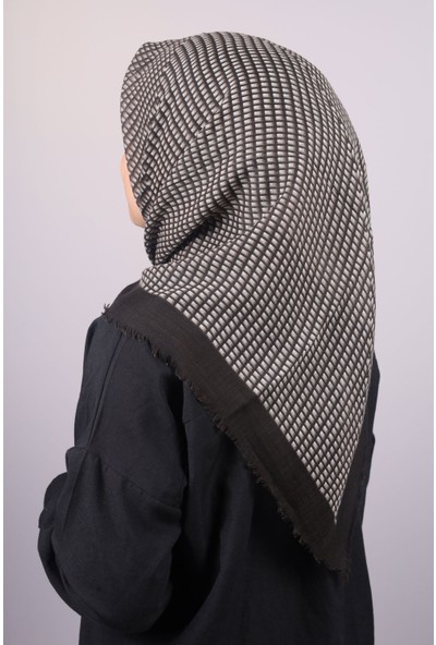 Firuze Bella Desenli Keten Flamlı Eşarp - Desen-24 - Renk-14 Firuze Bella Desenli Keten Flamlı Eşarp - Desen-24 - Renk-14