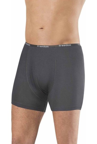 Bambu Düz Renk Erkek Boxer Füme - 1275A Bambu Düz Renk Erkek Boxer Füme - 1275A