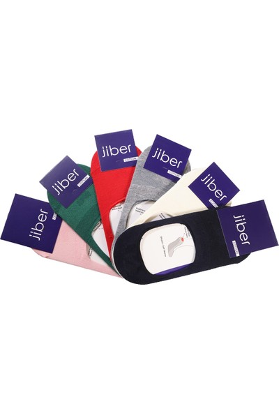 Jiber Kadın Siyah Pamuklu Babet Çorap 7301
