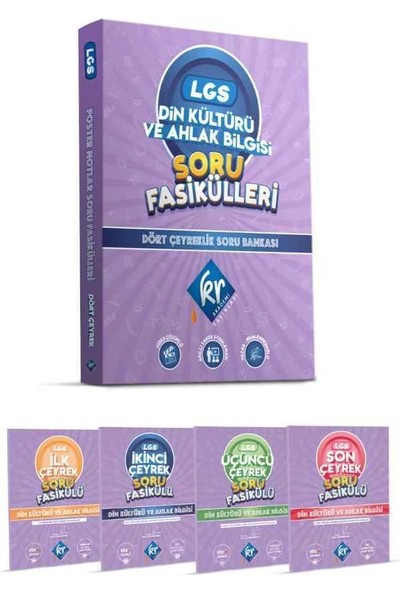 Kr Akademi Yayınları 8. Sınıf LGS Din Kültürü ve Ahlak Bilgisi Soru Fasikülleri Dört Çeyreklik Soru Bankası Kr Akademi Yayınları 8. Sınıf LGS Din Kültürü ve Ahlak Bilgisi Soru Fasikülleri Dört Çeyreklik Soru Bankası