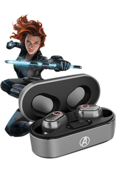 Marvel Ortak Markalı Black Widow Ipx8 Su Geçirmez Stereo Kulaklık(Yurt Dışından)