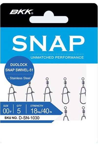 Bkk Duolock Snap Swivel-51 Fırdöndü Bkk Duolock Snap Swivel-51 Fırdöndü