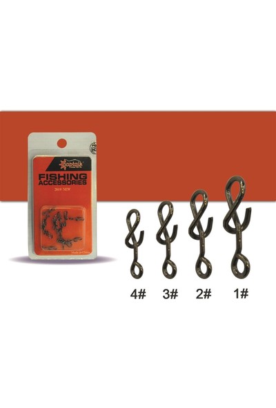 Captain 5019 Sahte Balık Klipsi Spiral 15'li Paket Black Nikel Captain 5019 Sahte Balık Klipsi Spiral 15'li Paket Black Nikel