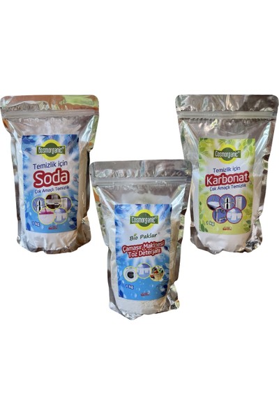 Cosmorganic Soda 1 kg Karbonat 1 kg Çamaşır Makinesi Deterjanı 1 kg Cosmorganic Soda 1 kg Karbonat 1 kg Çamaşır Makinesi Deterjanı 1 kg