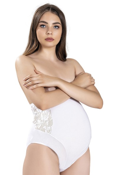 Jiber Beyaz Hamile Slip Külot Jiber Beyaz Hamile Slip Külot