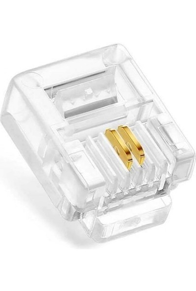 Elektromall Jack Networt Konnektör RJ11 6P2C - 10 Adet Elektromall Jack Networt Konnektör RJ11 6P2C - 10 Adet
