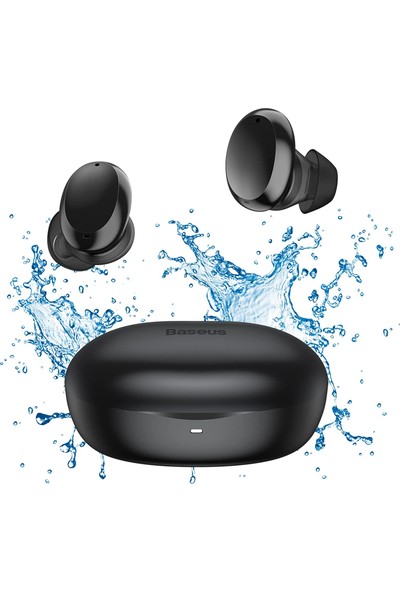 Baseus iPhone 13 Pro Max Uyumlu Su Geçirmez Kablosuz Dokunmatik Bluetooth Kulaklık Baseus iPhone 13 Pro Max Uyumlu Su Geçirmez Kablosuz Dokunmatik Bluetooth Kulaklık
