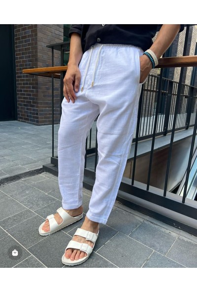 New Look Yüksek Kaliteli Keten Pantalon