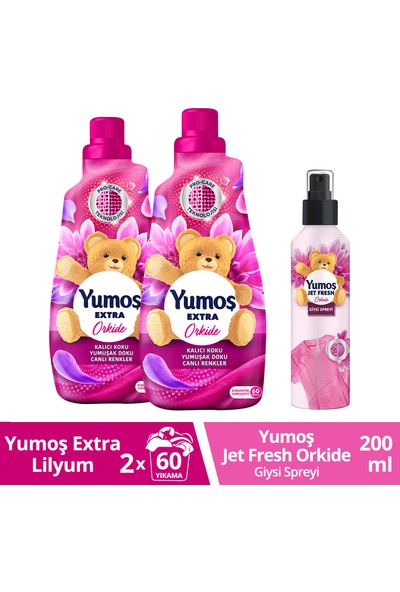 Yumoş Jet Fresh Orkide Avantaj Paketi 1440 ml Yumoş Jet Fresh Orkide Avantaj Paketi 1440 ml