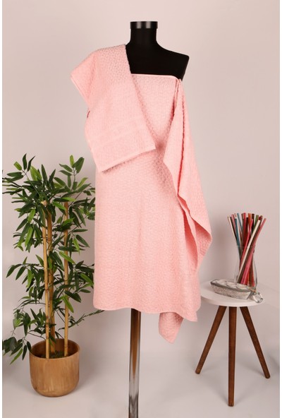 Banyo Dünyam İkili Havlu Seti Pembe