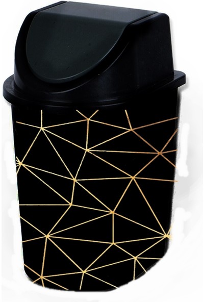 Almital Tezgah Üstü Çöp KovasıSiyah Gold 5 Lt Almital Tezgah Üstü Çöp KovasıSiyah Gold 5 Lt