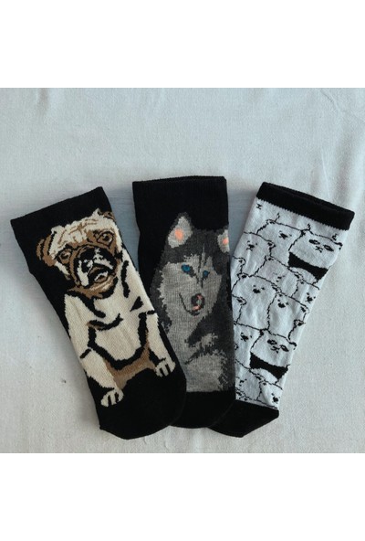 Cesi Collection Desenli Çorap 3 Çift
