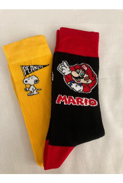 Cesi Collection Desenli Çorap 2'li