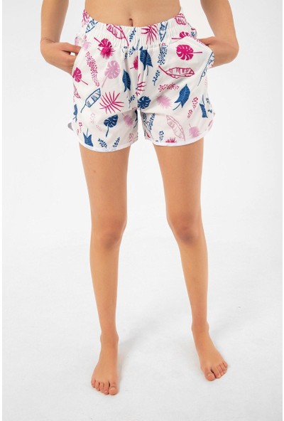 Rapapa Kadın Desenli Şort 22732