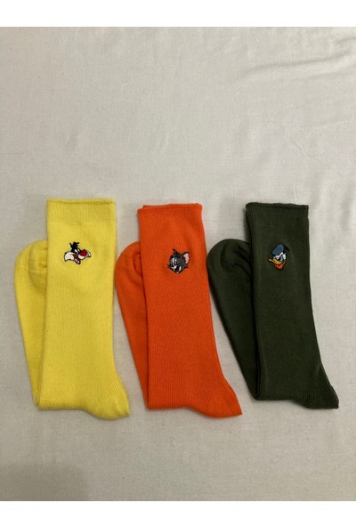 Cesi Collection Figürlü Uzun Çorap 3'lü