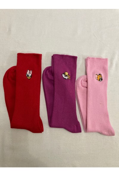 Cesi Collection Figürlü Uzun Çorap 3'lü