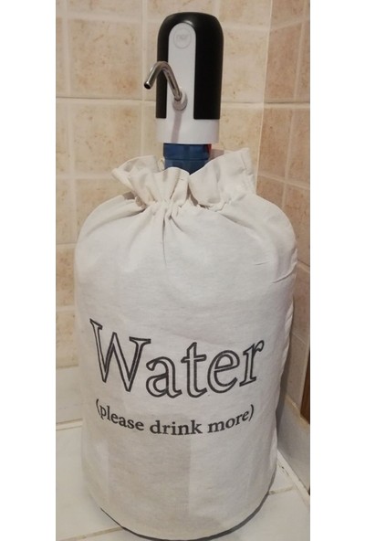 Vegüba Krem Büzgülü Water Baskılı Damacana Kılıfı Vegüba Krem Büzgülü Water Baskılı Damacana Kılıfı