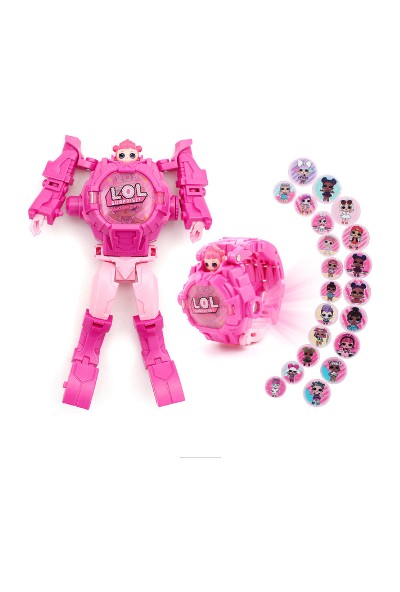 Lol Çok Fonksiyonlu Çocuk 3D Projeksiyonlu Robot Saat Lol Çok Fonksiyonlu Çocuk 3D Projeksiyonlu Robot Saat
