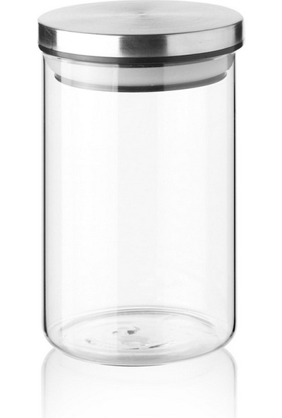 Mitra Eminhome Krom Kapaklı Kavanoz 600 ml Mitra Eminhome Krom Kapaklı Kavanoz 600 ml