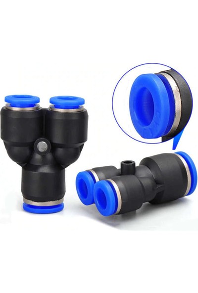 8 mm Pnömatik Ye Bağlantı 8 mm Pnömatik Ye Bağlantı