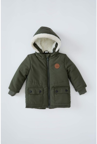DeFacto Erkek Bebek Regular Fit Kapüşonlu Tafta Pelüş Astar Mont U4487A222WN DeFacto Erkek Bebek Regular Fit Kapüşonlu Tafta Pelüş Astar Mont U4487A222WN