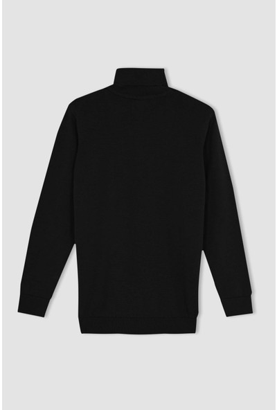 DeFacto Erkek Çocuk Regular Fit Balıkçı Yaka Triko Kazak R7253A622AU DeFacto Erkek Çocuk Regular Fit Balıkçı Yaka Triko Kazak R7253A622AU