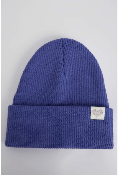 DeFacto Kız Çocuk Dokuma Etiketli Triko Bere V0955A622WN DeFacto Kız Çocuk Dokuma Etiketli Triko Bere V0955A622WN