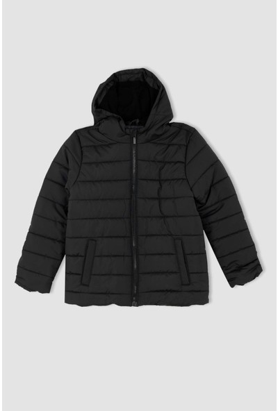 DeFacto Erkek Çocuk Regular Fit Kapüşonlu Sentetik Astar Mont X5464A622AU DeFacto Erkek Çocuk Regular Fit Kapüşonlu Sentetik Astar Mont X5464A622AU