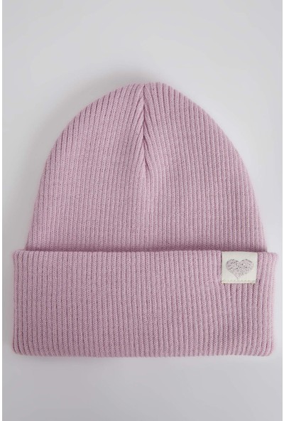 DeFacto Kız Çocuk Dokuma Etiketli Triko Bere V0955A622WN