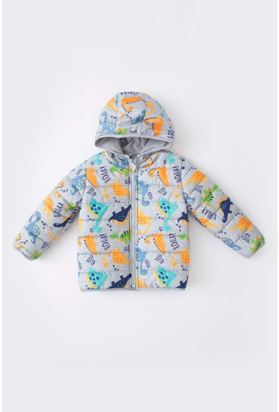 DeFacto Erkek Bebek Regular Fit Kapüşonlu Mikro Polar Astarlı Mont X4433A222AU DeFacto Erkek Bebek Regular Fit Kapüşonlu Mikro Polar Astarlı Mont X4433A222AU