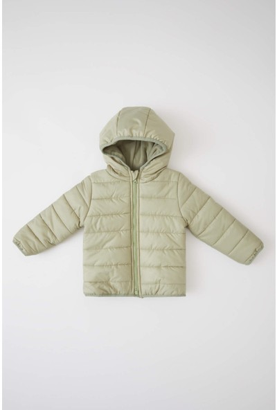 DeFacto Erkek Bebek Regular Fit Kapüşonlu Mikro Polar Astarlı Mont X4429A222AU DeFacto Erkek Bebek Regular Fit Kapüşonlu Mikro Polar Astarlı Mont X4429A222AU