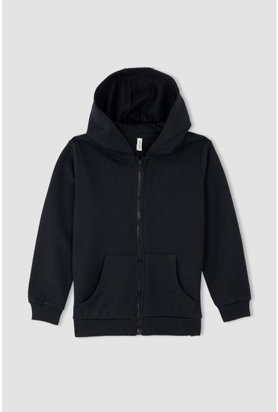 DeFacto Kız Çocuk Regular Fit Kapüşonlu Kalın Kumaş İçi Yumuşak Tüylü Hırka Y0944A622AU DeFacto Kız Çocuk Regular Fit Kapüşonlu Kalın Kumaş İçi Yumuşak Tüylü Hırka Y0944A622AU