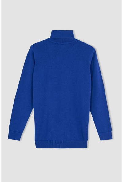 DeFacto Erkek Çocuk Regular Fit Balıkçı Yaka Triko Kazak R7253A622AU DeFacto Erkek Çocuk Regular Fit Balıkçı Yaka Triko Kazak R7253A622AU