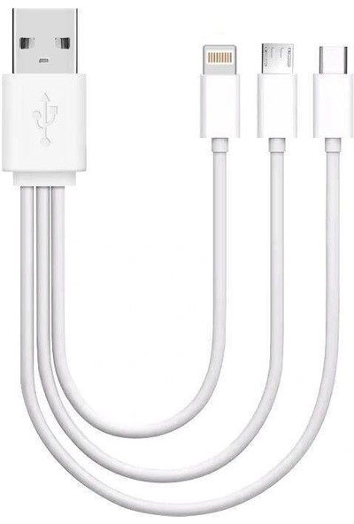 Qiqoox 3in1 To USB Micro Lightning Type-C 18W Şarj Cihazı Qiqoox 3in1 To USB Micro Lightning Type-C 18W Şarj Cihazı