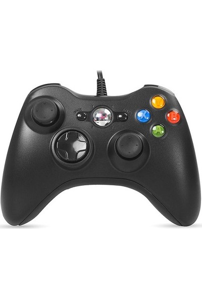 Snopy Rampage SG-R360 Siyah XBOX-360 ve USB Pc Destekli 2,20M Kablolu Oyunkolu Joypad Snopy Rampage SG-R360 Siyah XBOX-360 ve USB Pc Destekli 2,20M Kablolu Oyunkolu Joypad