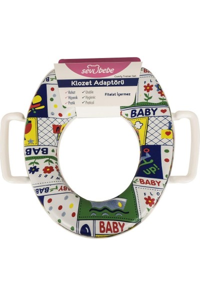 Sevi Bebe Klozet Adaptörü Art-70 Gemi Desen