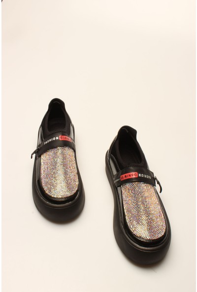 Rovigo Siyah Taşlı Kadın Spor