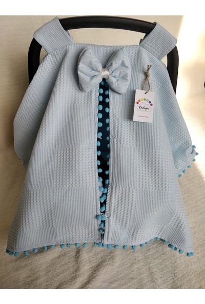 Raduga Collection Puset Örtüsü+Puset Minderi+Puset Çarşafı 3'lü Set Mavi Puantiyeli Raduga Collection Puset Örtüsü+Puset Minderi+Puset Çarşafı 3'lü Set Mavi Puantiyeli