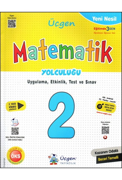 Üçgen Yayıncılık 2. Sınıf Yeni Nesil Matematik Yolculuğu (Ciltli) Üçgen Yayıncılık 2. Sınıf Yeni Nesil Matematik Yolculuğu (Ciltli)