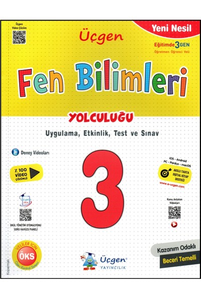 Üçgen Yayıncılık 3. Sınıf Yeni Nesil Fen Bilimleri Yolculuğu (Ciltli)
