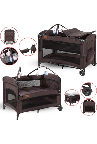 Heyner Gloria Plus Anne Yanı Park Yatak Oyun Parkı Beşik 70 x 110 cm