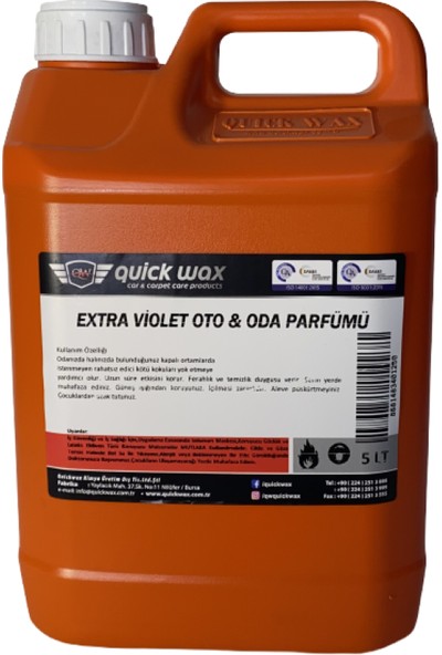 Quick Wax Quickwax Ekstra Violet Halı Parfümü 5lt