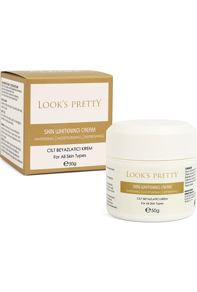Looks Pretty Cilt Beyazlatıcı ve Aydınlatıcı Leke Karşıtı Krem 50GR