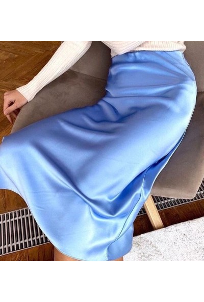 Marcedilla Saten Midi Etek