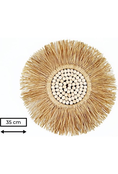 Avangarde Home Life Ortası Boncuklu Rafya Avangarde Home Life Ortası Boncuklu Rafya