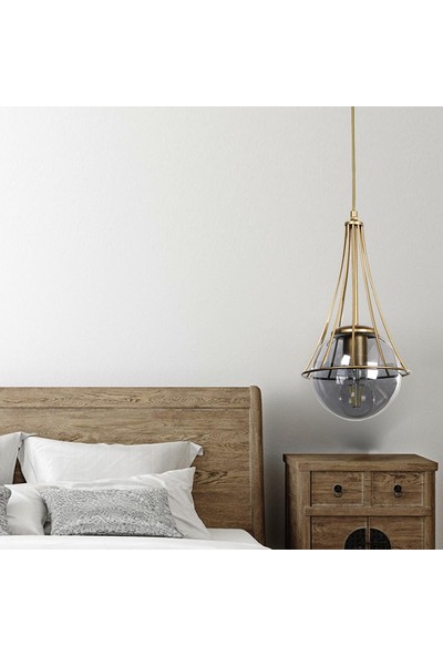 Lapis Tekli Yatak Başı Eskitme Füme Cam Lapis Tekli Yatak Başı Eskitme Füme Cam