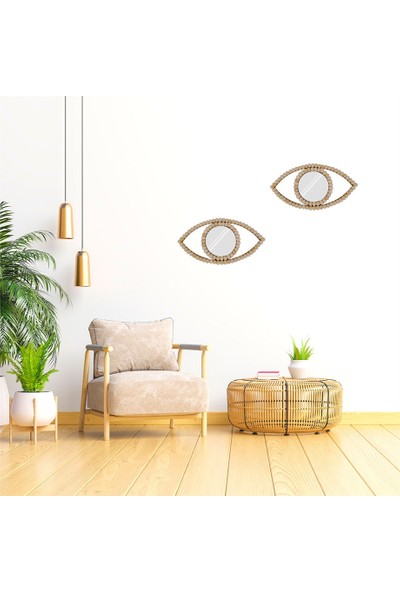 Avangarde Home Life Boncuklu Göz Ayna Avangarde Home Life Boncuklu Göz Ayna
